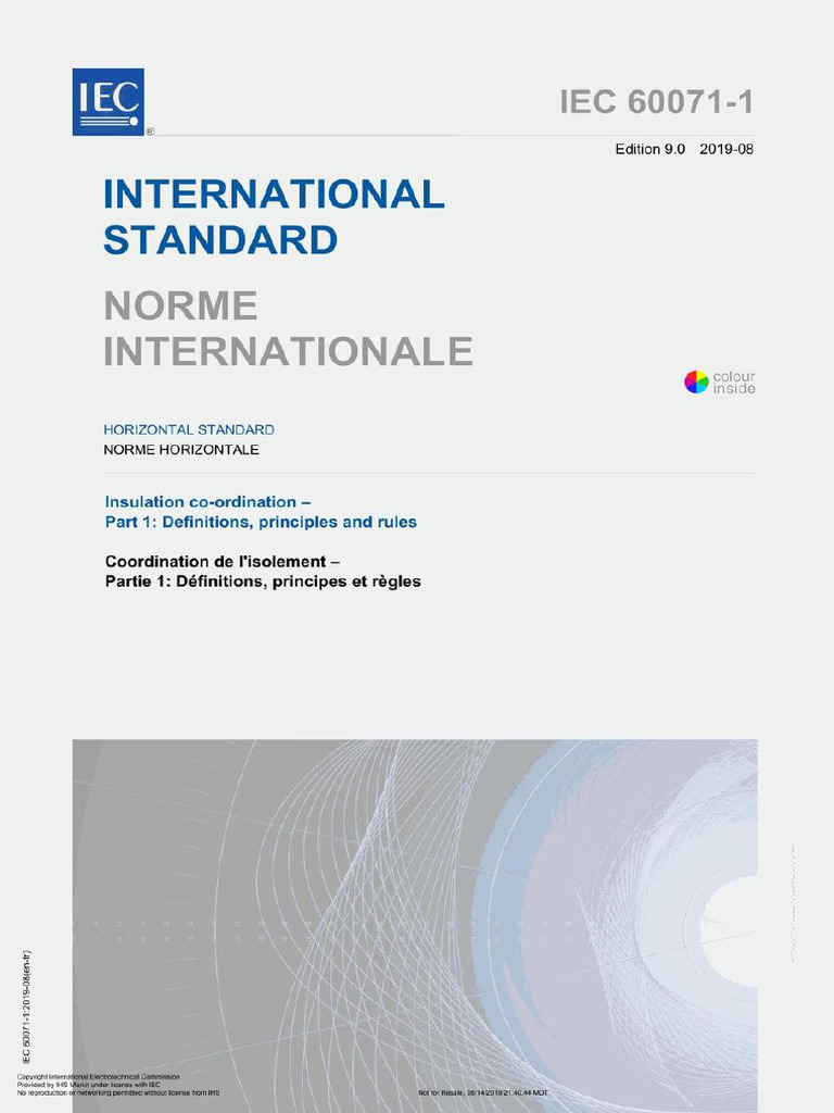 Iec 60071 1 2019 PDF Free | PDF