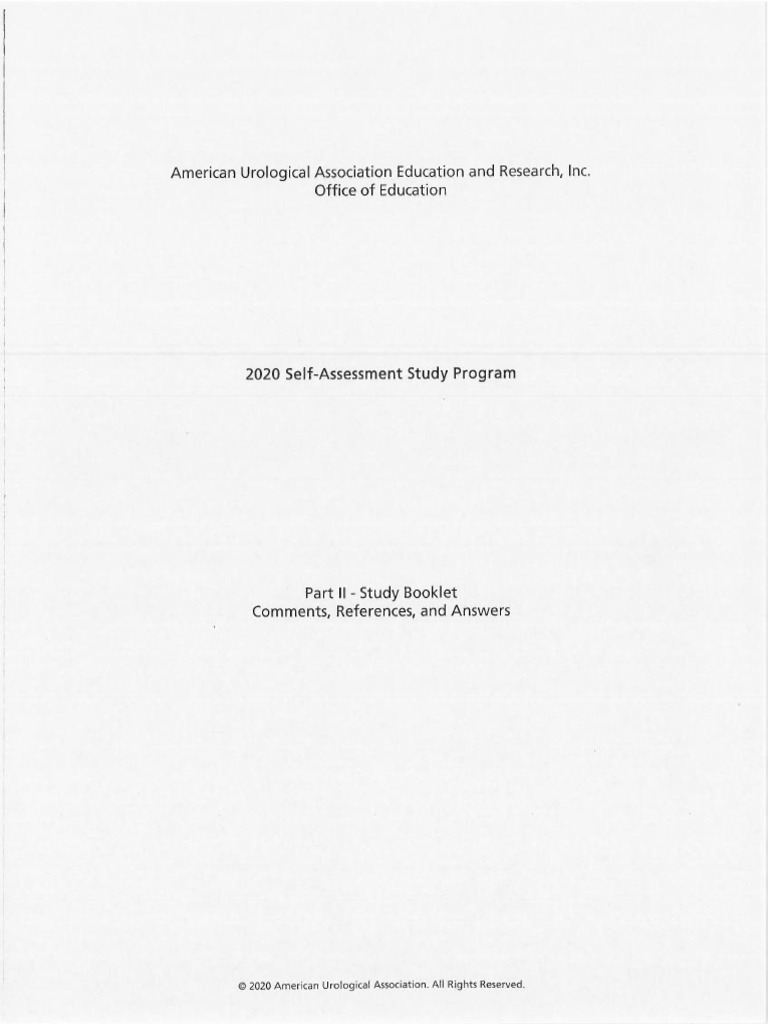 2020 SASP Answers | PDF