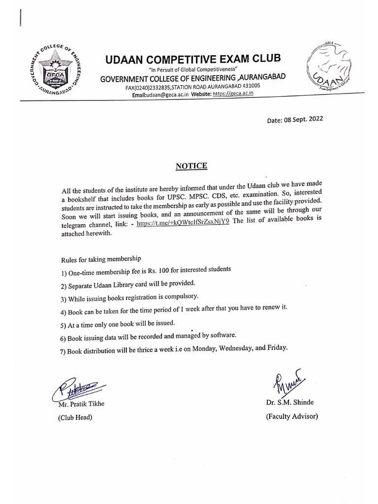 090920220032notice of UDAAN Club | PDF