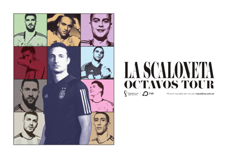 (Impresión) La Scaloneta Octavos Tour (A3 Horizontal) | PDF