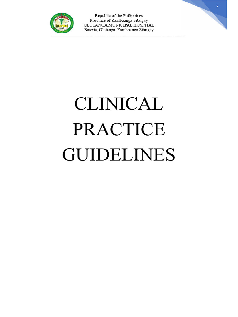 Clinical Practice Guidelines | PDF | Urinary Tract Infection | Shock (Circulatory)