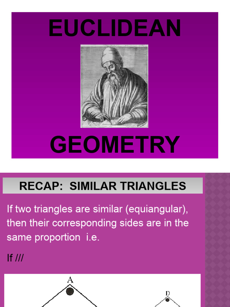 Similarity Theorems in Triangles | PDF | Triangle | Elementary Mathematics
