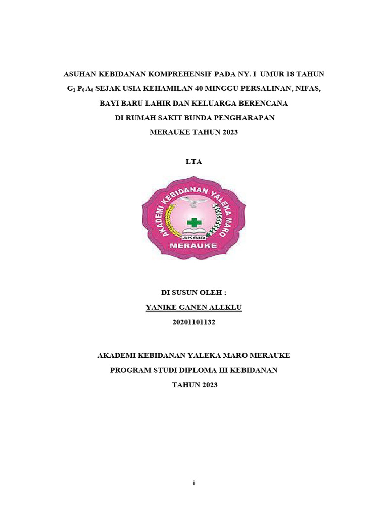 .Trashed-1694746920-Proposal LTA Yanike BAB 1 | PDF