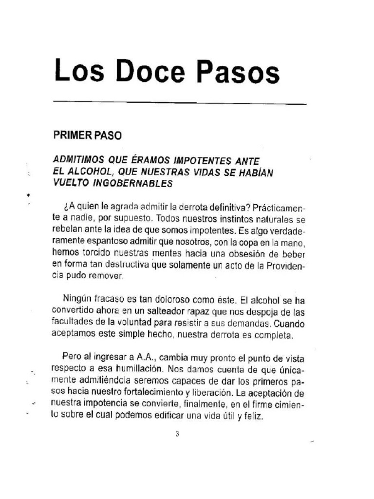 Los Doce Pasos | PDF