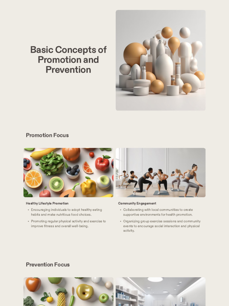 1-Basic Concepts of Promotion and Prevention | PDF | Preventive ...