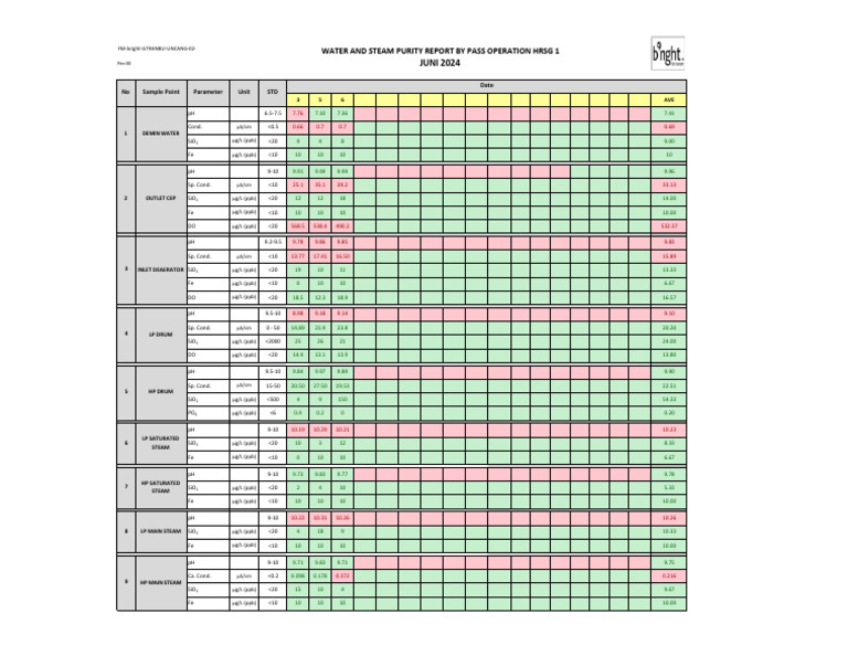 HRSG 1 - Laporan 6 Juni 2024 | PDF