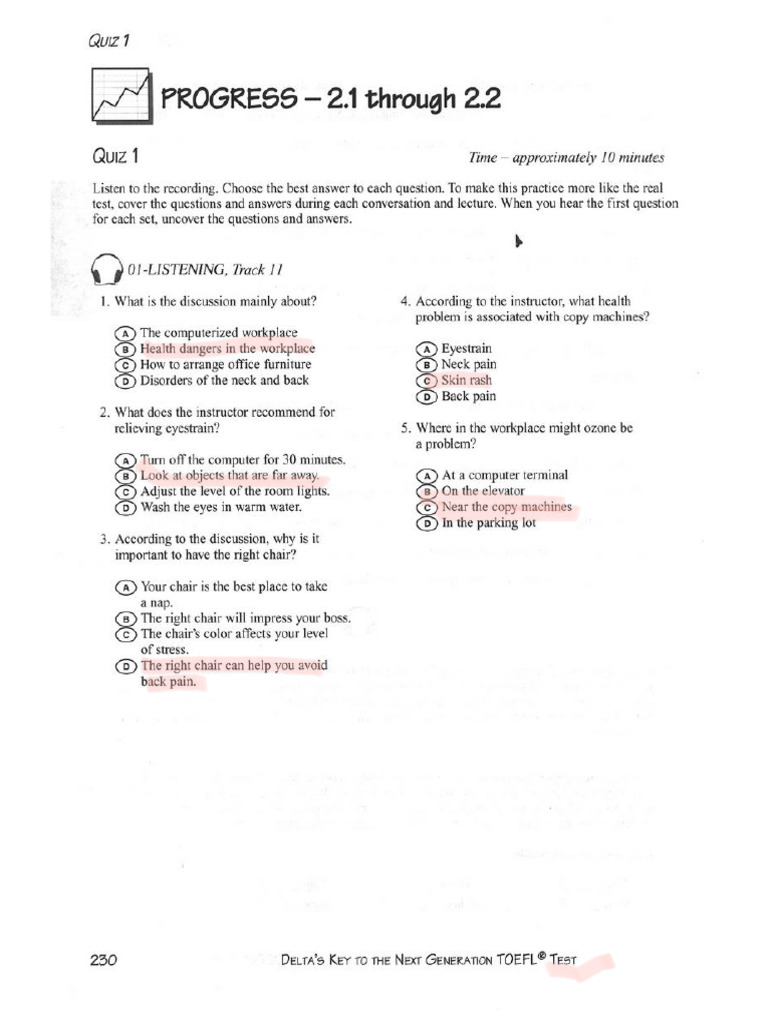 Quiz 1 Listening | PDF