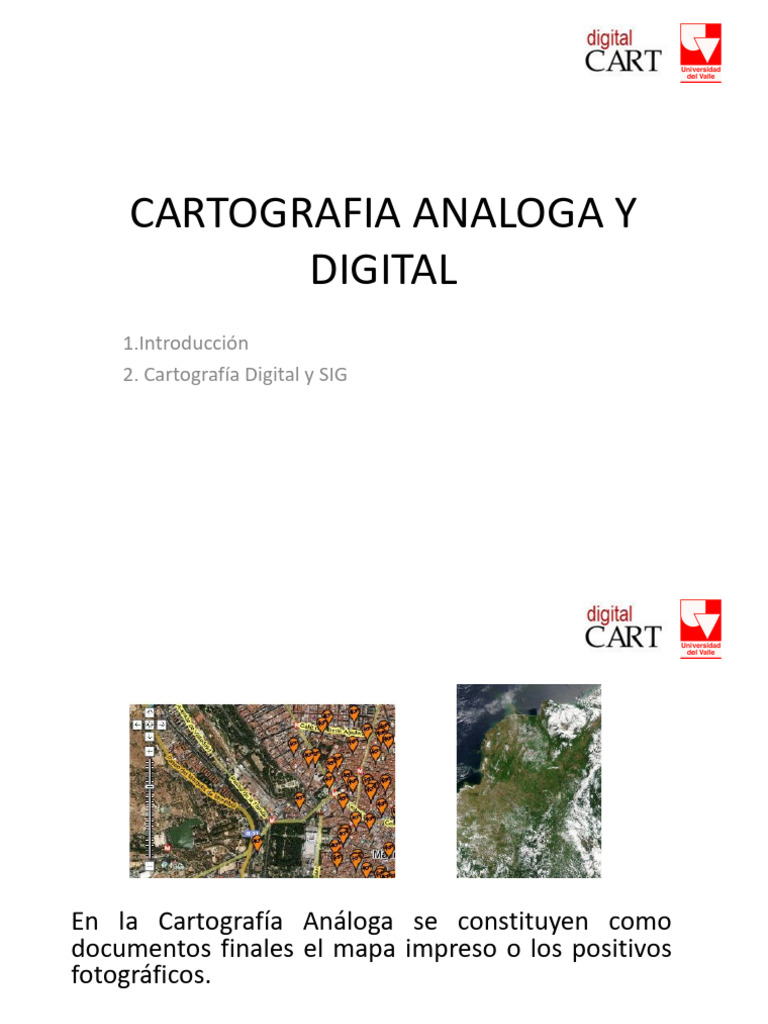 Cartografia Analoga y Digital | PDF | Sistema de información geográfica ...