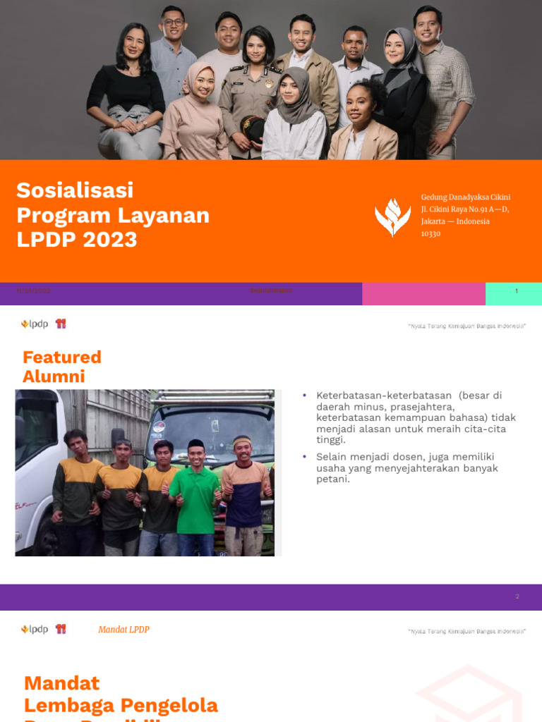 Program Beasiswa dan Riset LPDP | PDF