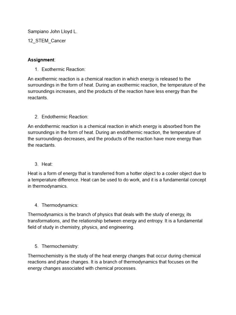 Gen. Chem. 2 | PDF | Heat | Chemical Reactions