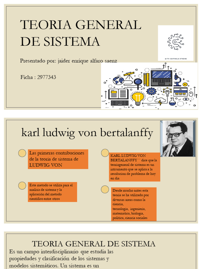 ficha 2977343 teoria general de sistema | Descargar gratis PDF | Sistema | Teoría