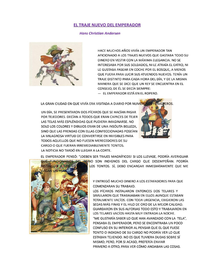 El Traje Nuevo Del Emperador | PDF