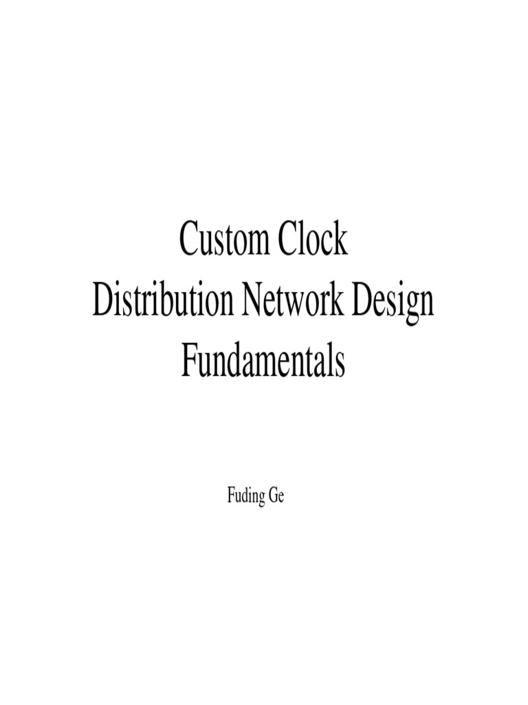 Clock Distribution | Download Free PDF | Electrical Components ...