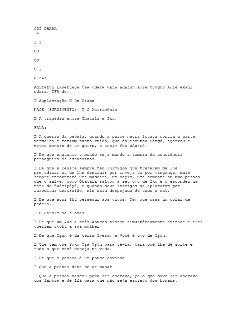 Òdí Òbàrà | PDF
