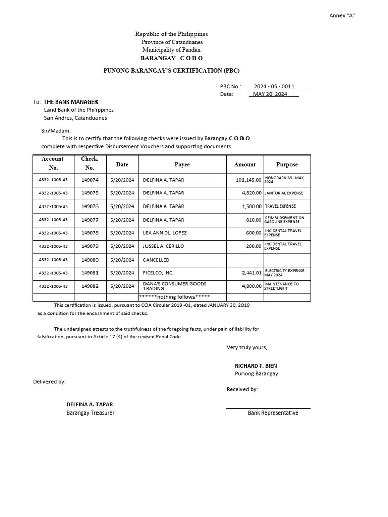 PBC - Excel New | PDF | Philippines