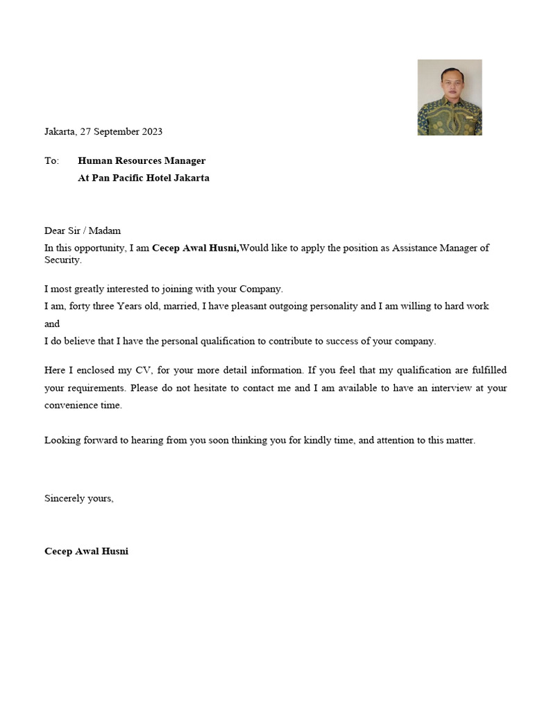 Curiculum Vitae of Cecep-Ass Chief | PDF | Hotel