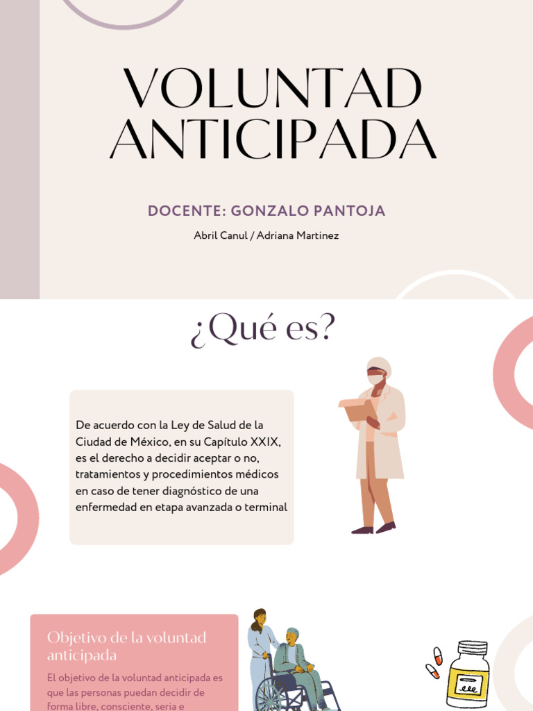 Guía sobre Voluntad Anticipada en México | PDF | Medicina | Cuidado de ...