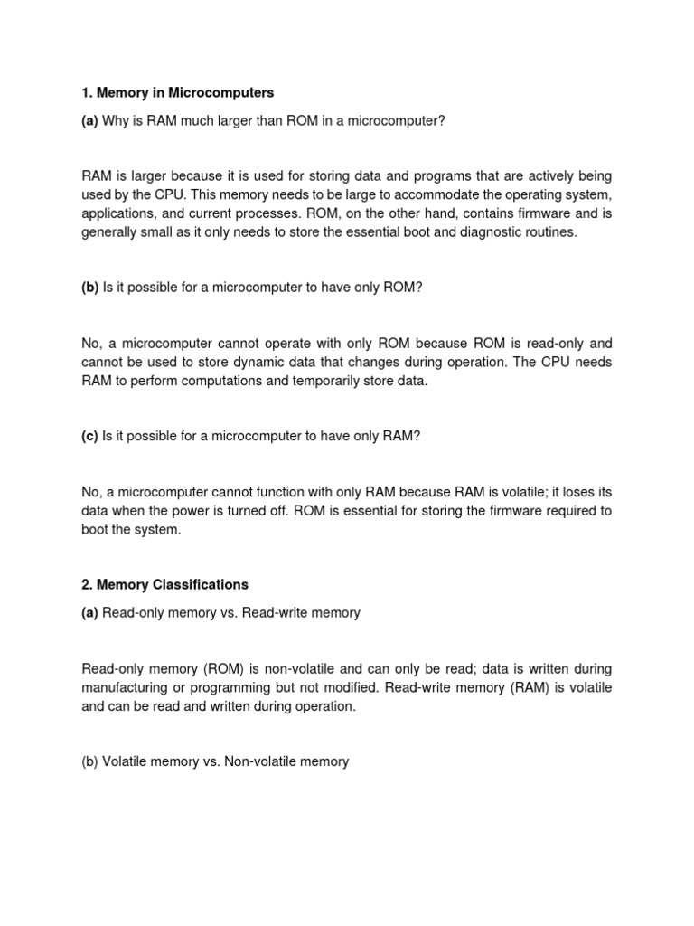 Problem Set On Memory Interfacing Part 2 | PDF | Computer Data Storage | Random Access Memory