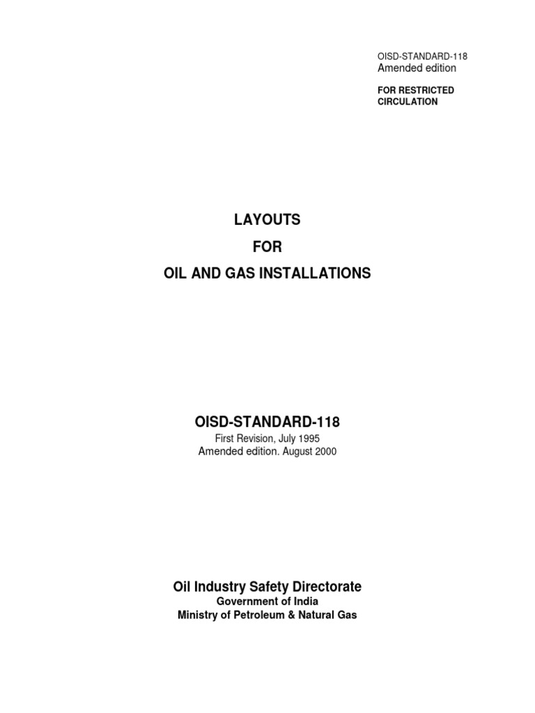 Std-118 Layout For Installation | PDF | Liquefied Petroleum Gas | Petroleum