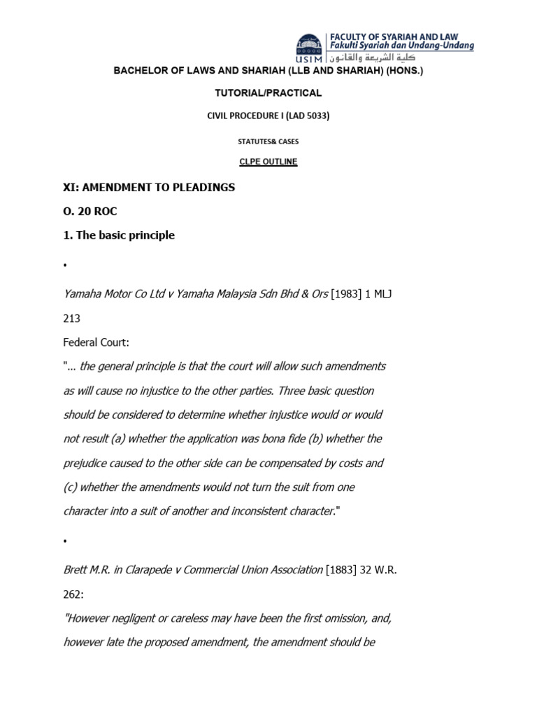 List of Cases Amendment | PDF | Lawsuit | Prejudice (Legal Term)