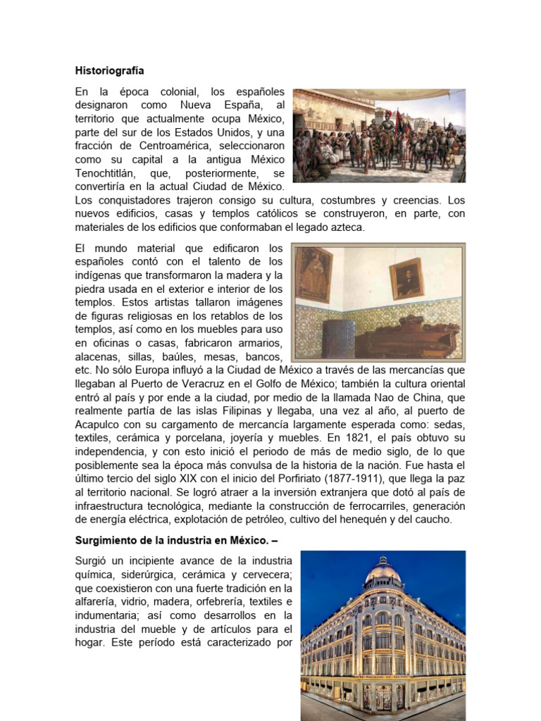 En La Época Colonial | PDF | México | Tratado de Libre Comercio ...