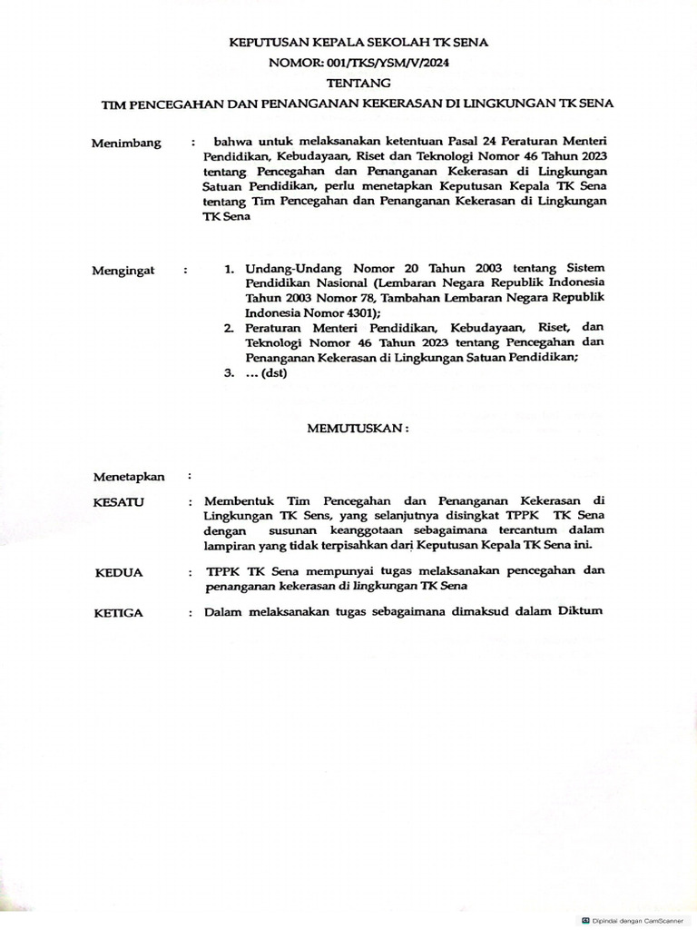 SK-TPPK TK Sena | PDF