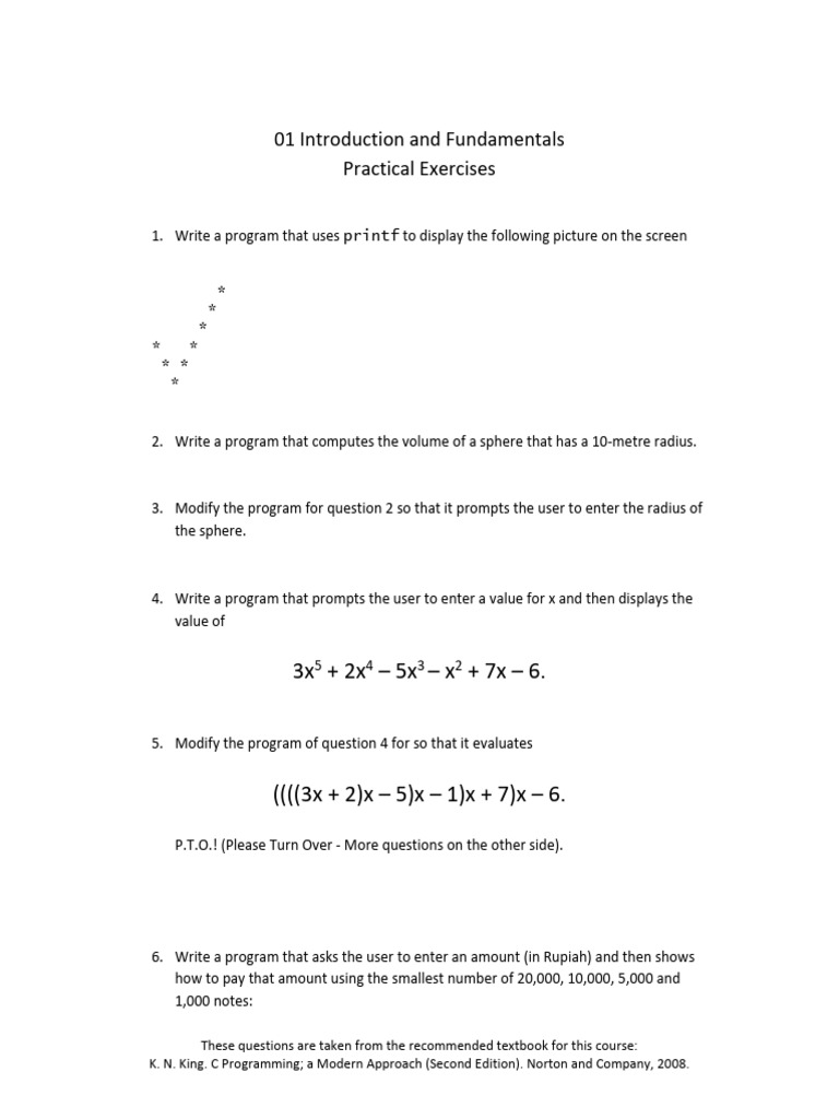 01 Introduction And Fundamentals Practical Pdf
