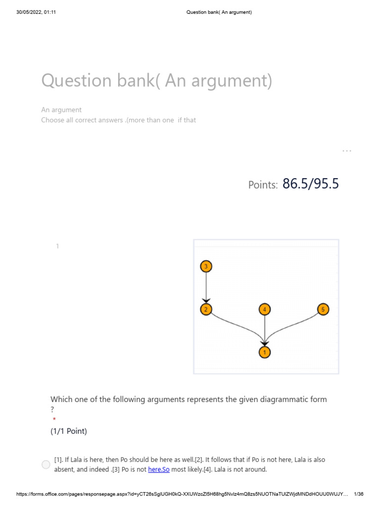 Argument Definition and Analysis Questions | PDF | Argument | Deductive ...