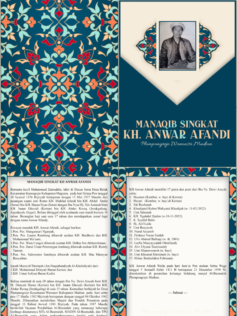 Manaqib Depan Belakang | PDF