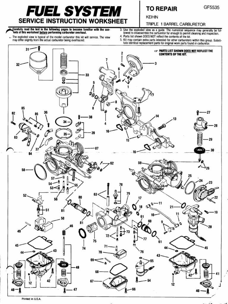 Carbu Prelude Keihin VF05 | PDF