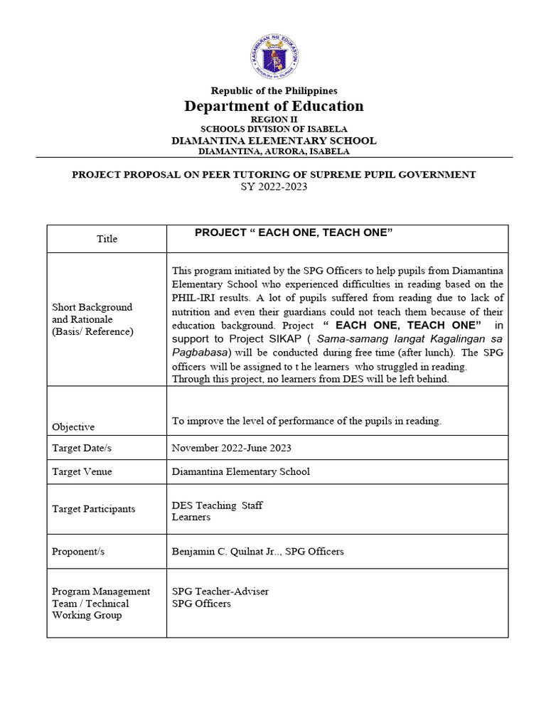 SPG Proposals | PDF | Learning