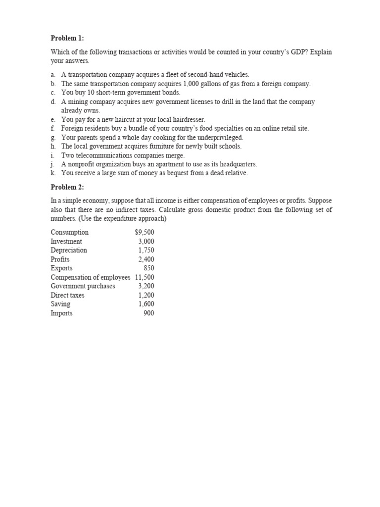 Assignment 1-Đã G P | PDF | Gross Domestic Product | Economic Equilibrium