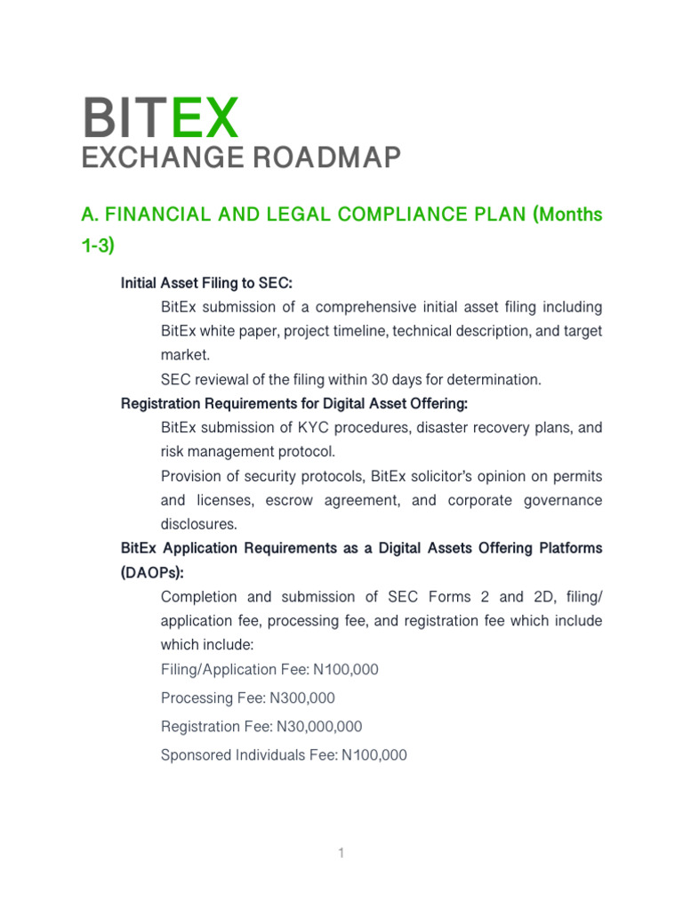 BitEx Roadmap 2024 | PDF | U.S. Securities And Exchange Commission | Bitcoin