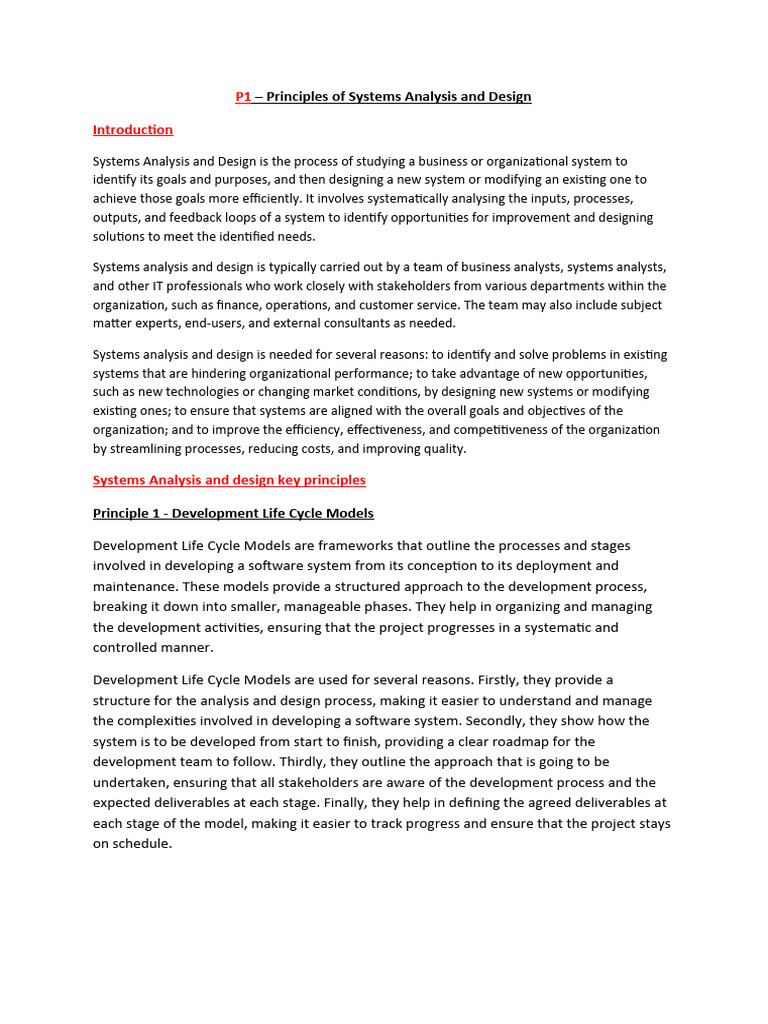 Unit 11 - P1 | PDF | Software Development Process | Information Technology