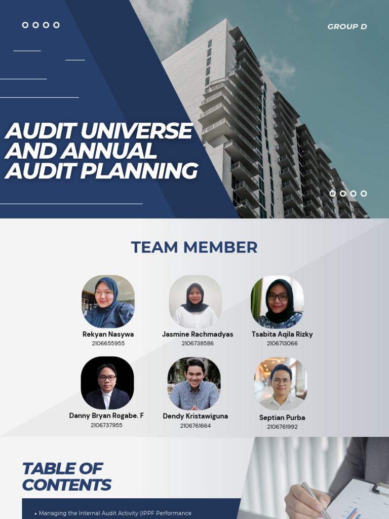 Week 8 - Audit Universe and Annual Audit Planning | PDF | Karier & Perkembangan | Bisnis