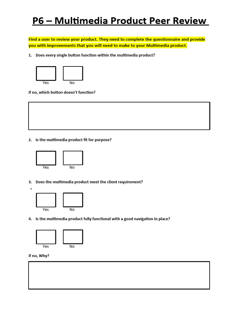 P6, M3, D2 - Review and Evaluation Layout | PDF | Computing | Software