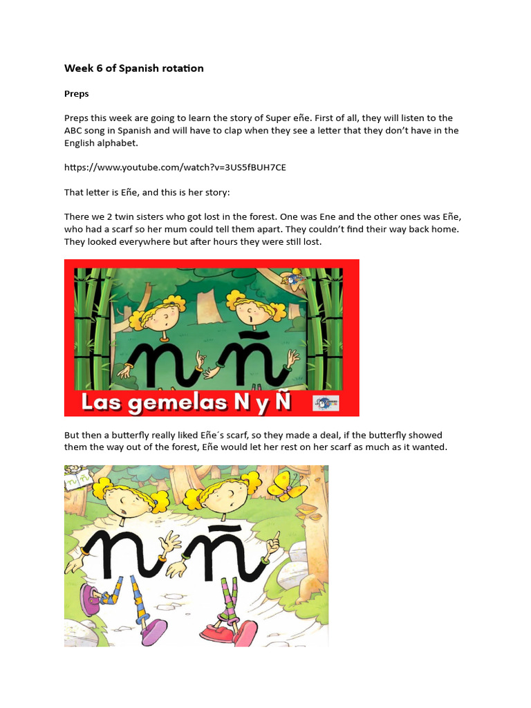 Spanish Rotation Week 6 Activities | PDF