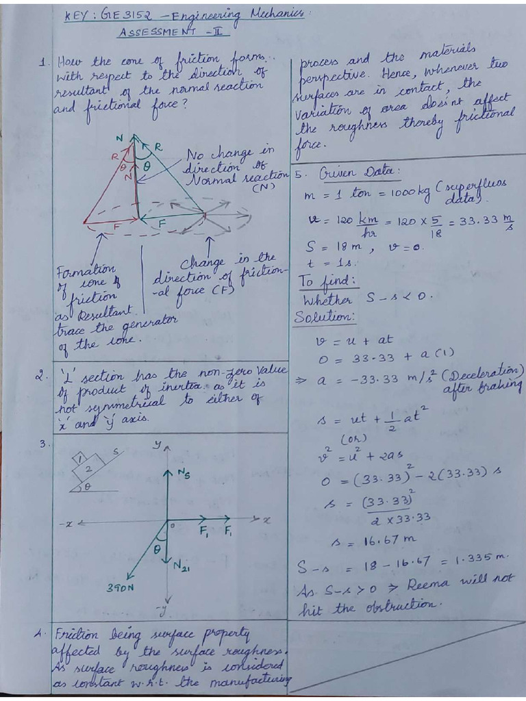 KEY - GE3152 EM Assessment II | PDF