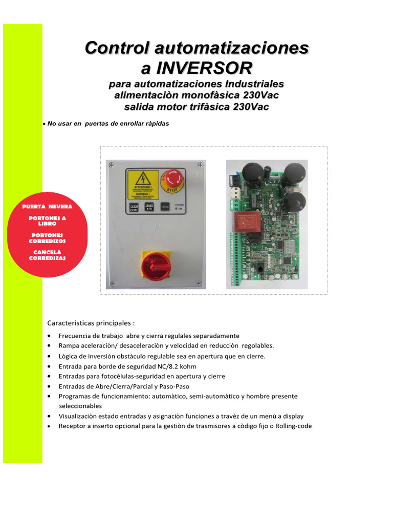 Manual de Automatización ST2007 en Español | PDF | Bienes manufacturados | Electricidad