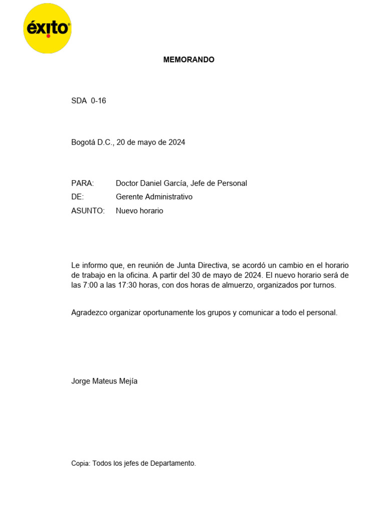 Memorando - 16 | PDF