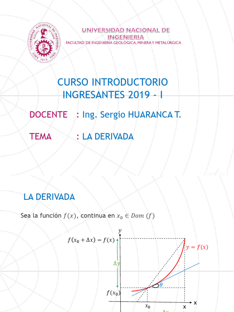 7Clase de Derivada | PDF | Derivado | Logaritmo