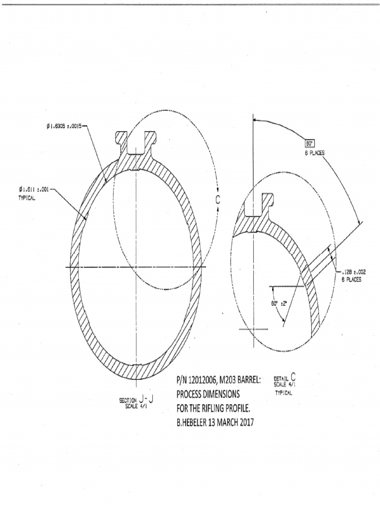 Drawing 12012006 Process Dimensions Drawing | PDF