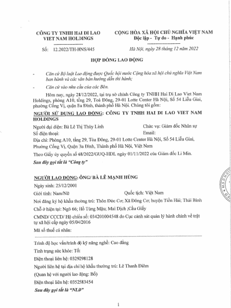 Le Manh Hung HDTK 09.08.36 06.01.2023 4 | PDF