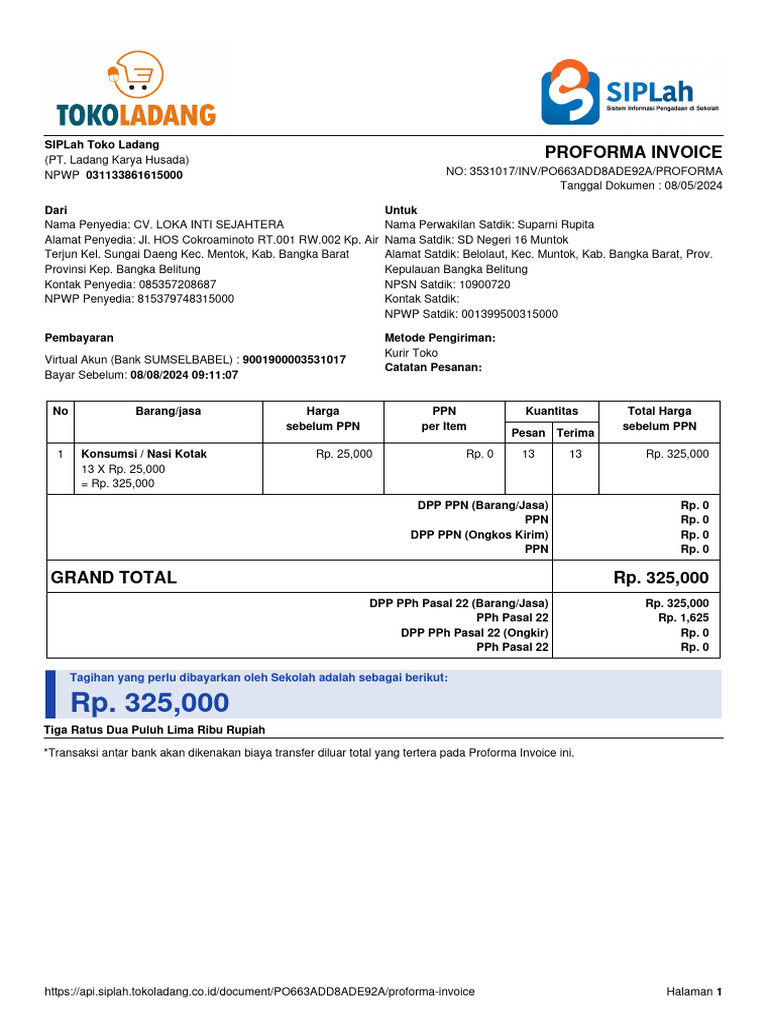 Proforma Invoice Po663add8ade92a | PDF