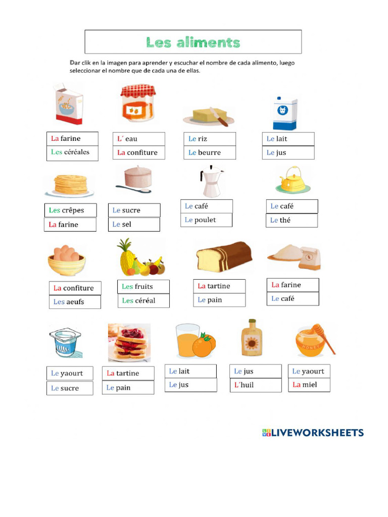 Les Aliments | PDF