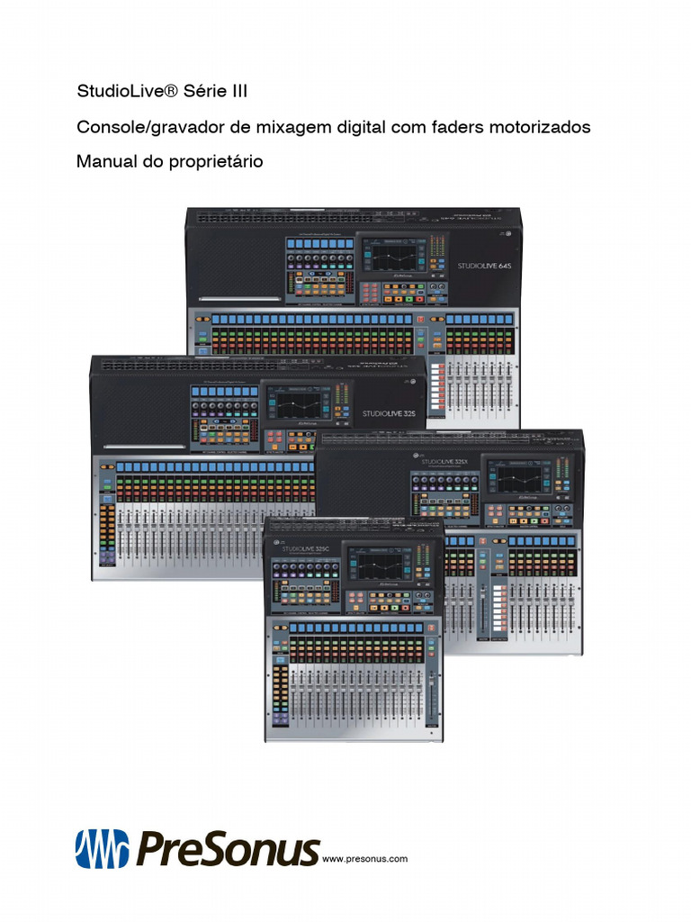 OM StudioLive Series III Mixers 11112023 PT | PDF | Rede de ...
