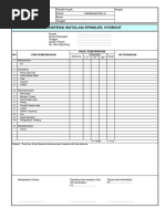 Form Ceklis Inspeksi Electrical | PDF