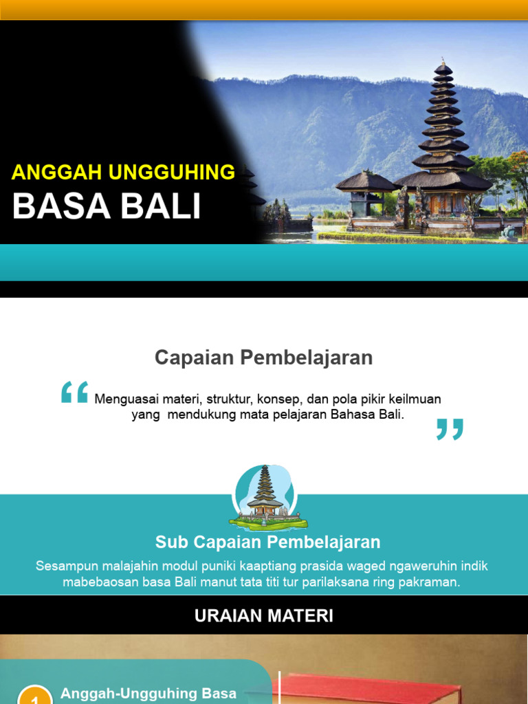 Modul 11 Anggah Ungghin Basa Bali | PDF