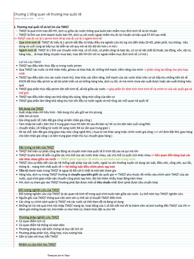 Chương 1 TMQT | PDF