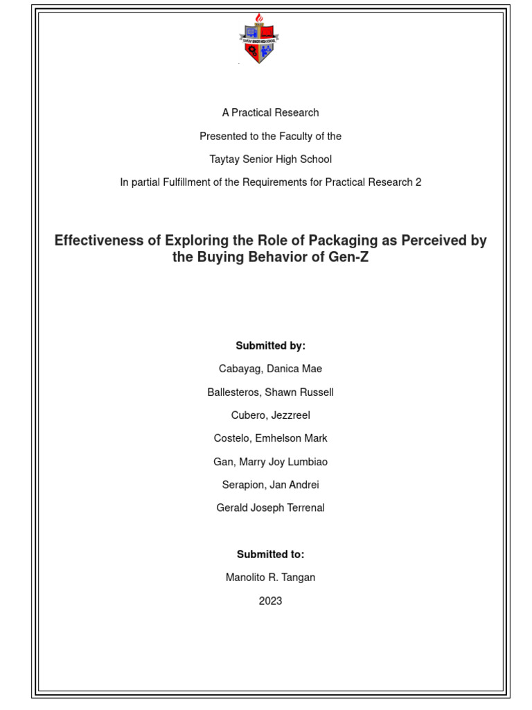 PR2 Chapter3 | PDF | Quantitative Research | Statistics